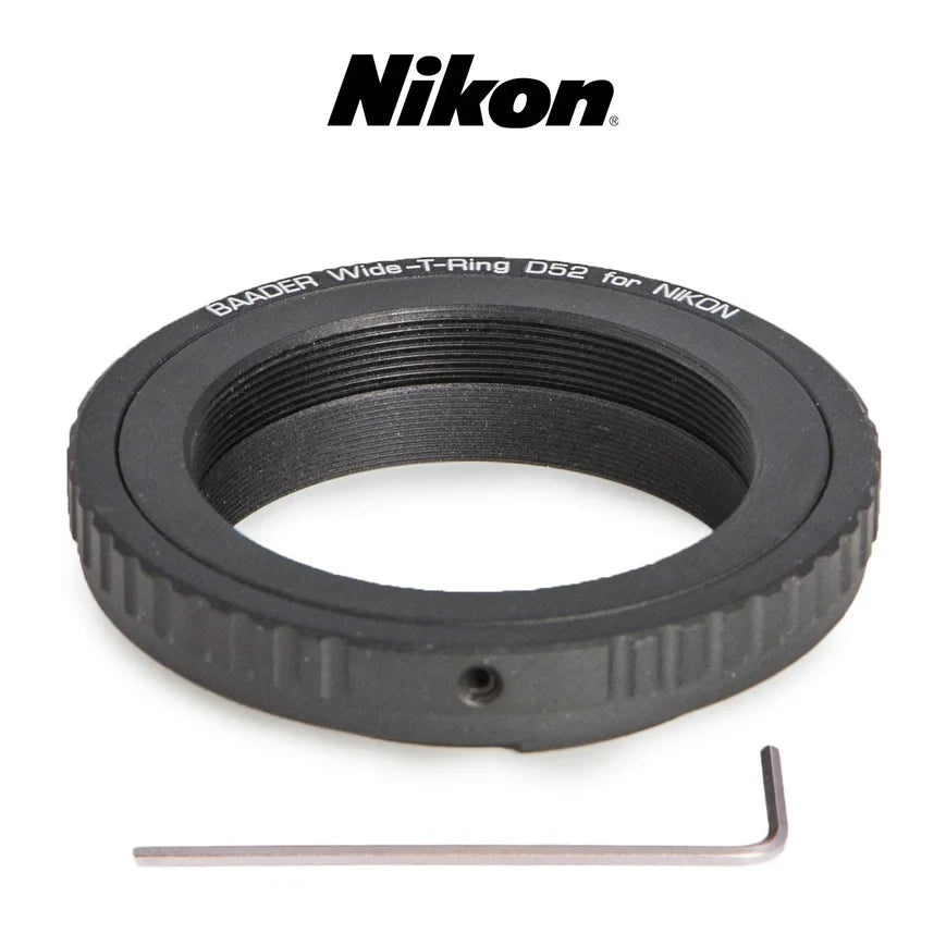 Baader Wide-T-Ring Nikon with D52i to T-2 and S52 (TRING-NW ...