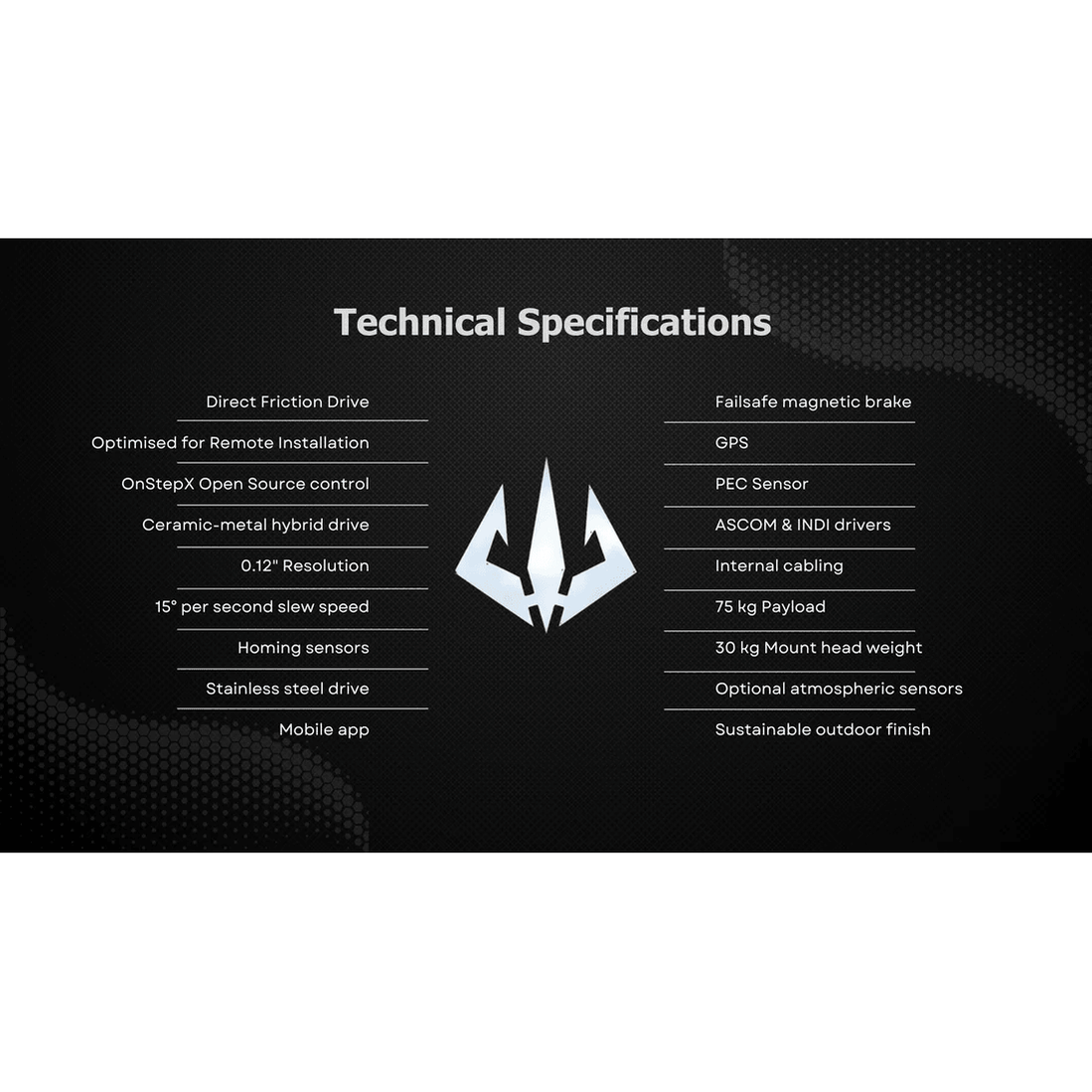 JTW Trident GTR - Direct Friction Drive Telescope Mount (GTR ...