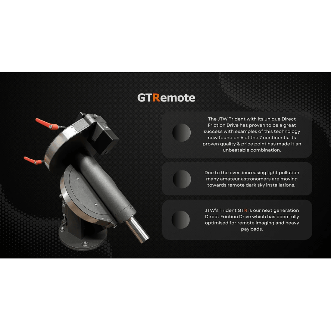 JTW Trident GTR - Direct Friction Drive Telescope Mount (GTR ...