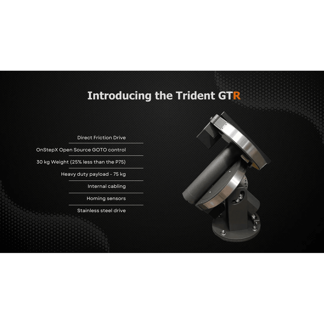 JTW Trident GTR - Direct Friction Drive Telescope Mount (GTR ...