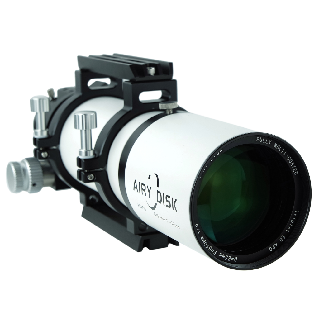 Airy Disk Apochromatic refractor Pro APO AP 85 f/6 Triplet ED (FCD-100 ...