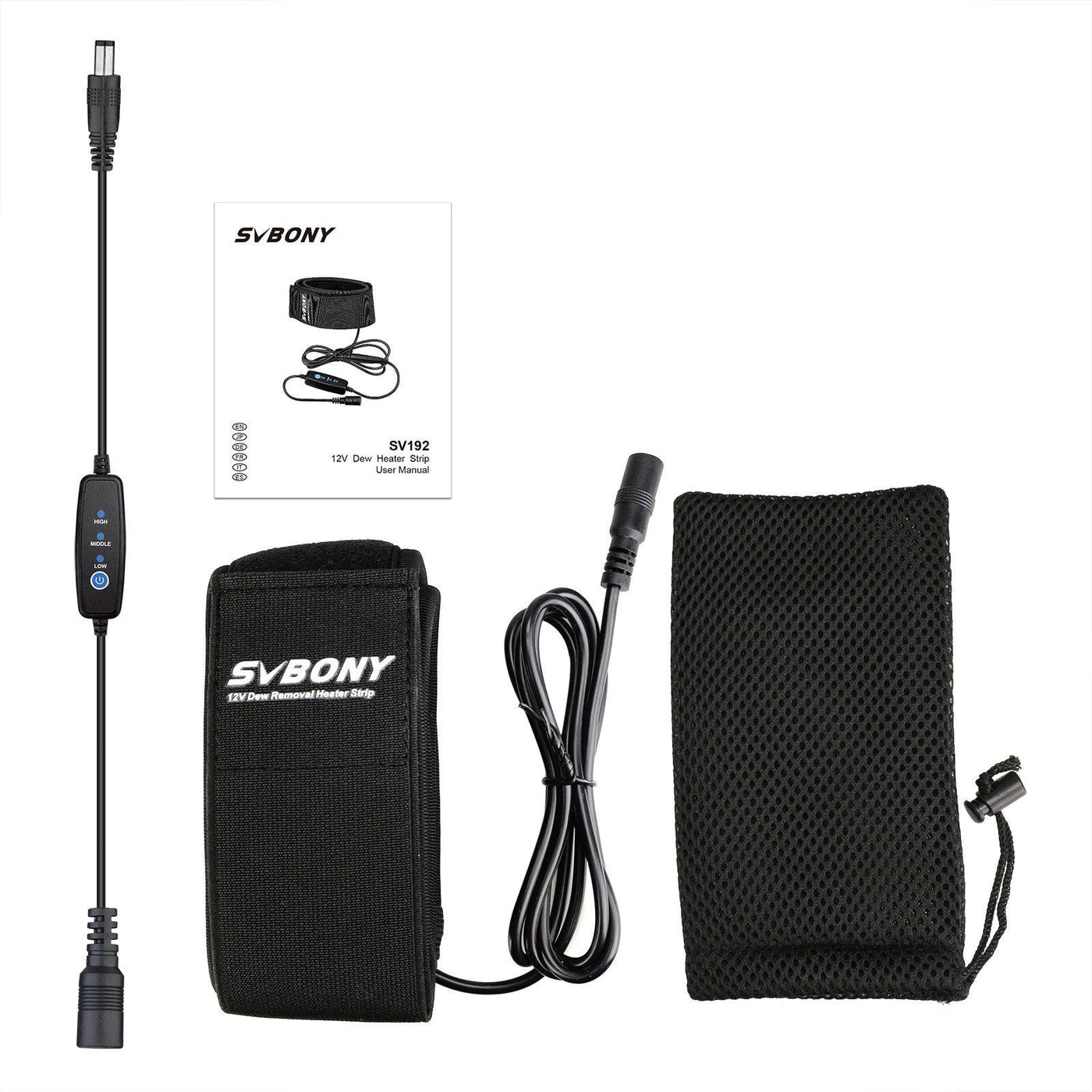 SVBONY SV192 Dew Heater 12V - astronomy Plus — Telescopes & Accessories ...