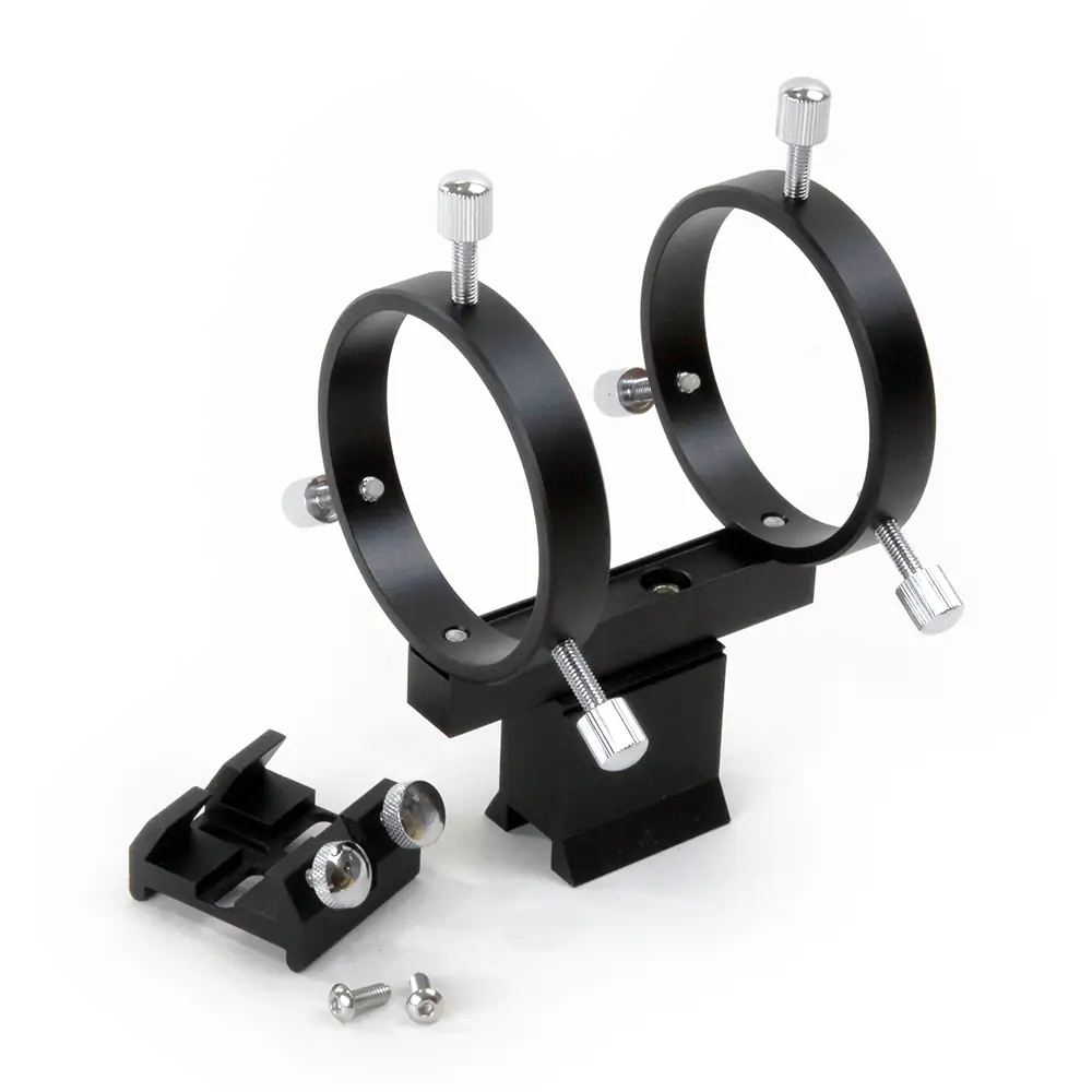 William Optics 50 mm Finder Mounting Bracket & Rings (M-FB50-B) — Astronomy Plus - Telescopes ...